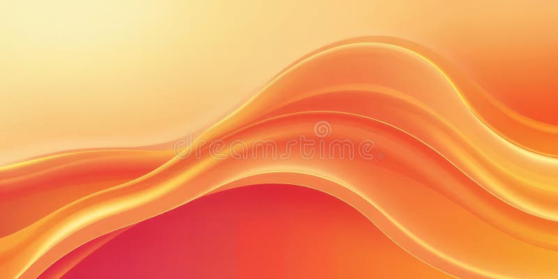 Abstract Orange Waves Background Stock Illustration - Illustration of ...