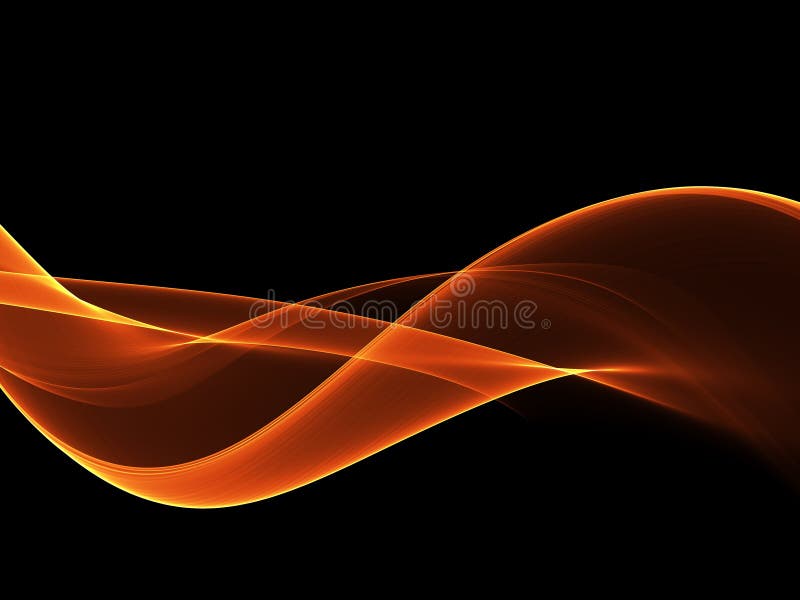 Abstract Orange Waves Background Stock Illustration - Illustration of ...