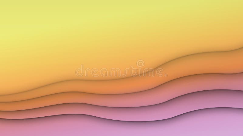 Abstract Orange Waves Background - Waves with Fluid Heat Gradient Stock ...