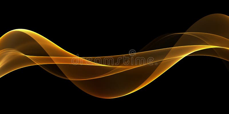 Abstract Orange Waves Background. Template Design Stock Illustration ...