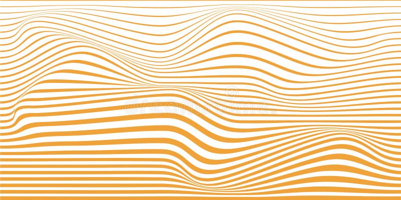 Abstract Orange Wavy Business Background. Vector Illustration Stock ...
