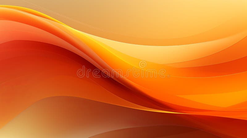 Abstract Orange Wavy Wallpaper with Transparent Layers and Desertwave ...