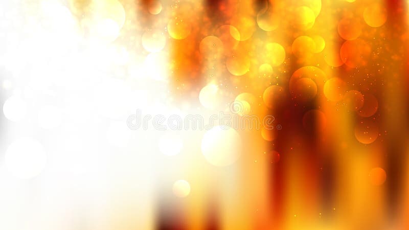 Abstract Orange and White Defocused Lights Background Design Stock ...