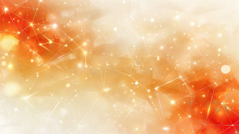 Abstract Orange and White Geometric Light Sparkle Background Stock ...