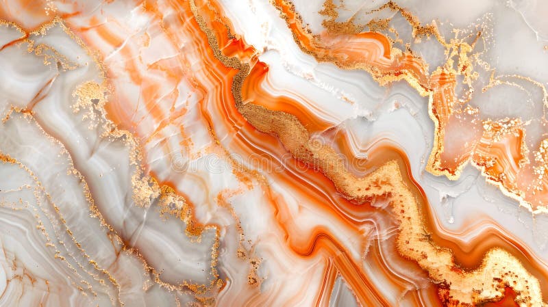 Abstract Orange and White Marble Texture for Creative Design. Modern ...
