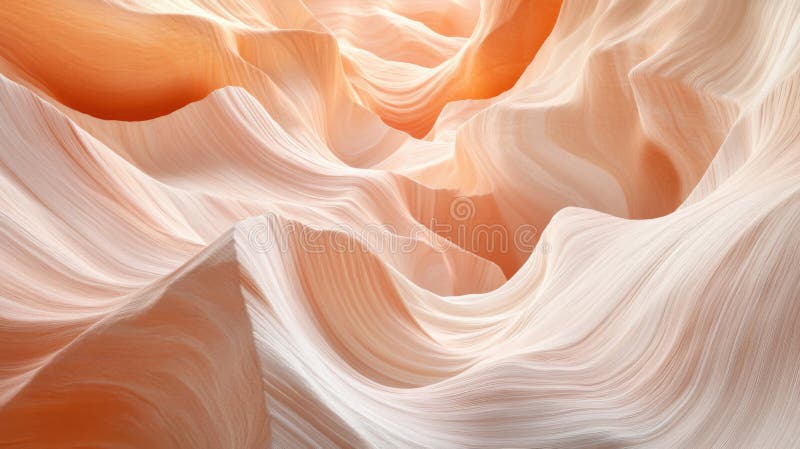 Abstract Orange and White Sand Canyon Texture Stock Illustration ...