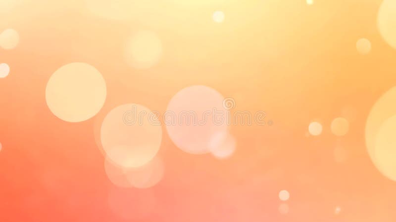 Abstract Orange and Yellow Gradient Background with Soft Bokeh Circles ...