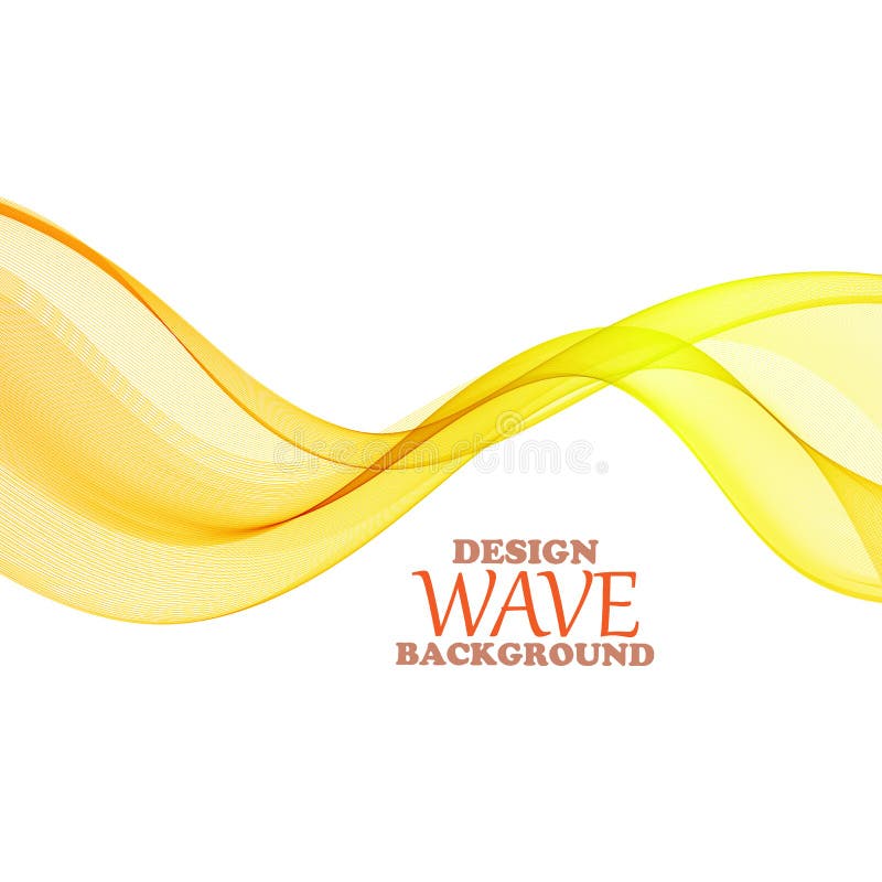 Set of Transparent Horizontal Color Waves. Abstract Wave Stream. Design ...