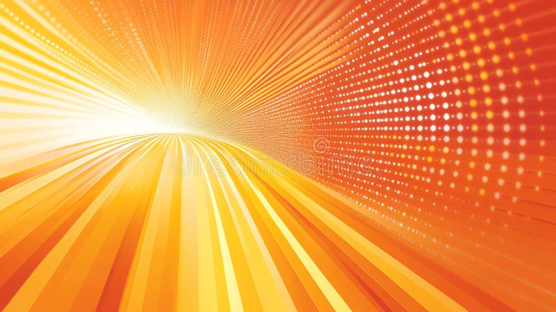 Abstract Orange and Yellow Light Rays Background Dynamic Energy and ...