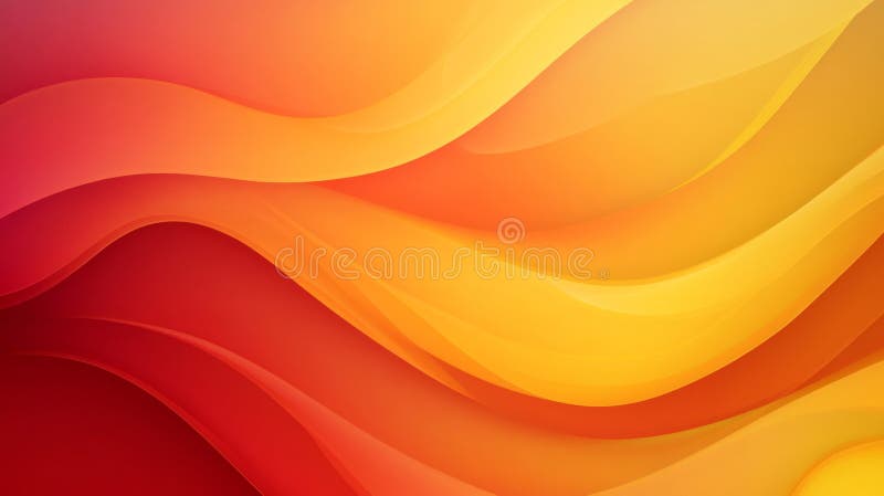 Abstract Orange Yellow Red Wave Background Stock Illustration ...