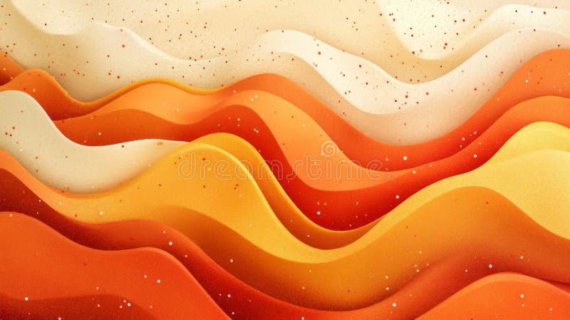 Abstract Orange Yellow Red Wave Background Texture Stock Illustration ...
