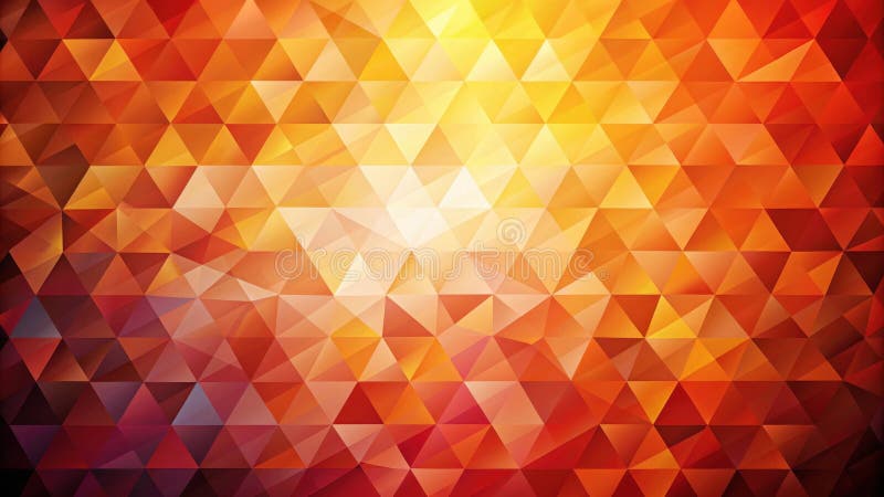 Abstract Orange and Yellow Triangular Mosaic Background Texture. Generative AI Stock ...
