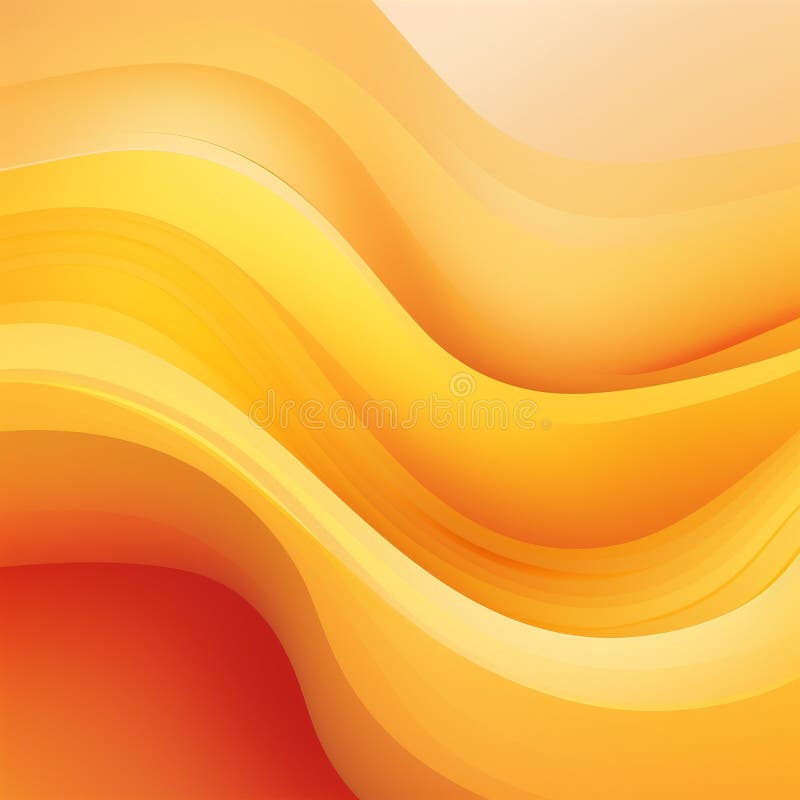 Abstract Orange Yellow Wave Design Background with Smooth Vector ...