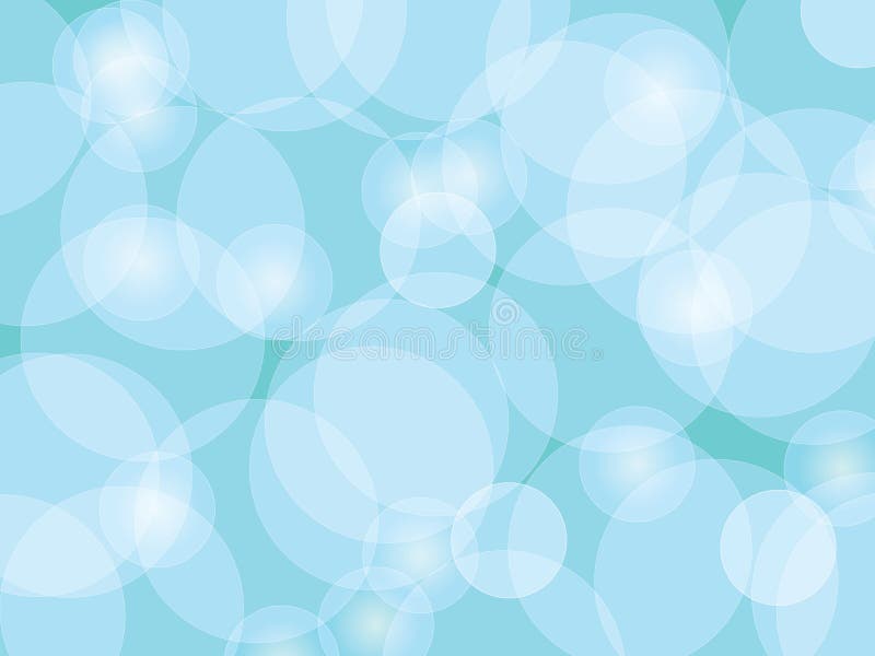 Abstract Orb Bokeh Pastel Blue Background Stock Illustration ...