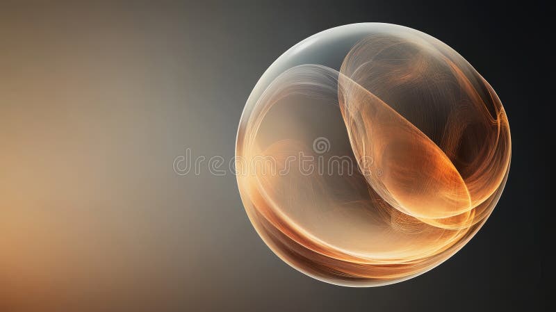 An Abstract Orb with Glowing, Swirling Hues Creating a Mesmerizing ...