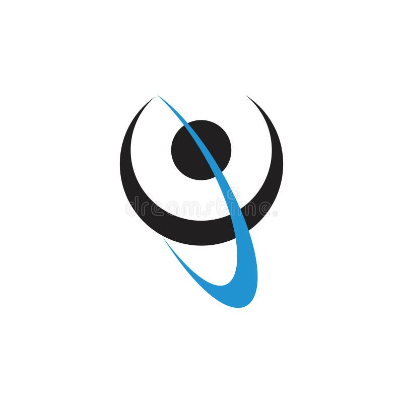 Abstract Orbital Planet Geometric Logo Vector Stock Vector ...