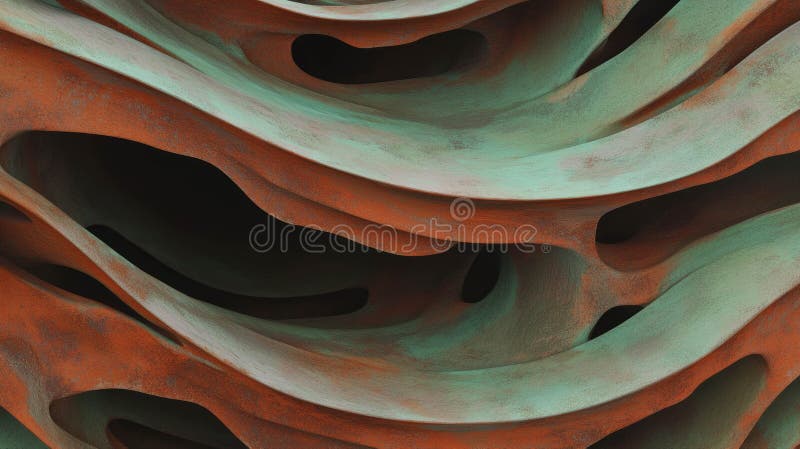 Abstract Organic Arches with Textured Layers for Modern Design Stock ...