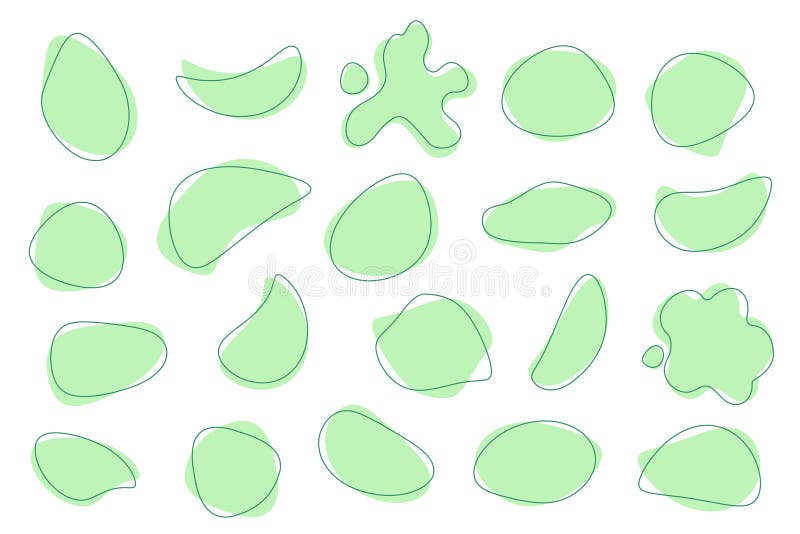 Abstract Organic Blob Shapes Vector Stock Vector - Illustration of ...