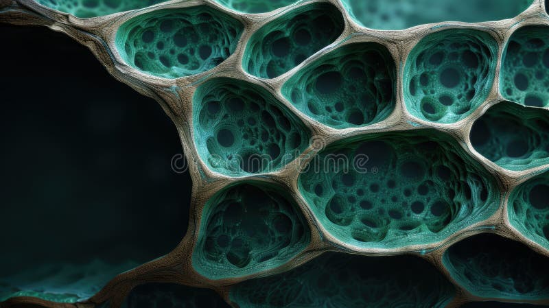Abstract Organic Cellular Structure Stock Illustration - Illustration ...