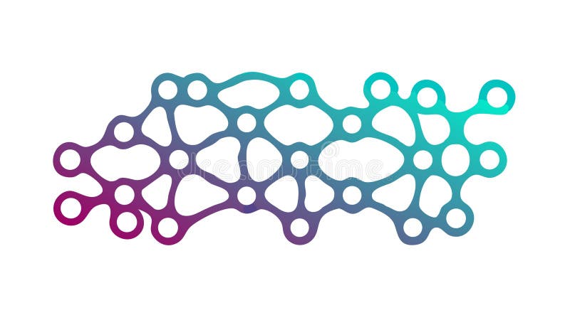 Abstract Organic Chain or Network Structure Illustration Vector Design ...