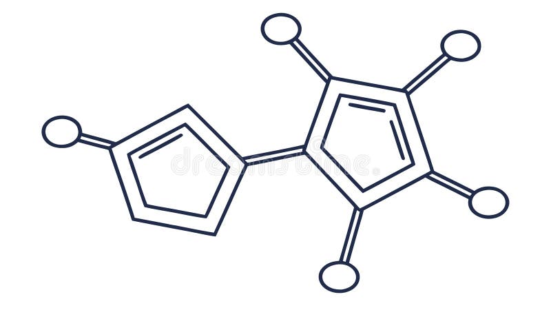 Abstract Organic Chemical Molecular Structure, Vector Design Generative ...