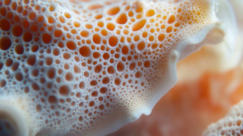 Abstract Organic Close-up with Bubble-like Perforations Stock Image ...