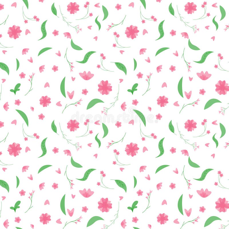 Abstract Organic Floral Pattern Background. Vector Stock Vector ...