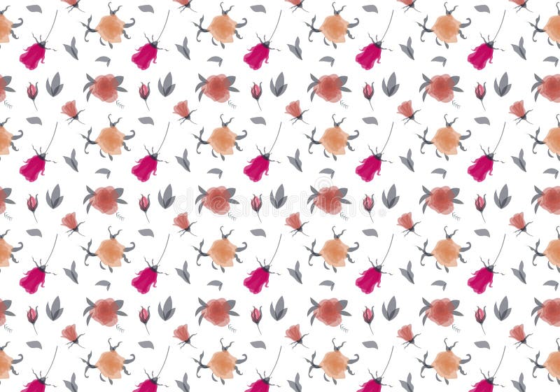 Abstract Organic Floral Pattern Background. Vector Stock Vector ...