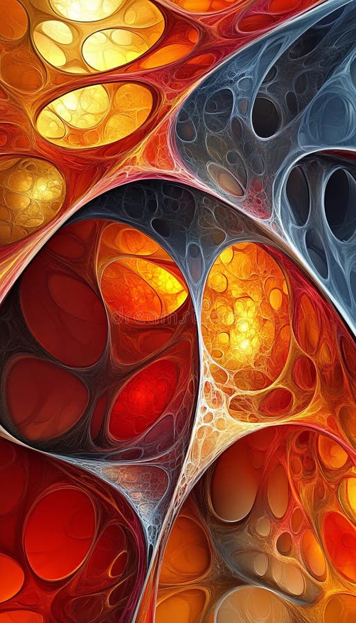 Abstract Organic Form. Colorful Wavy Background. Interior Design ...