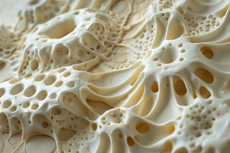 Abstract Organic Form with Holes Creating Intricate Pattern Stock ...