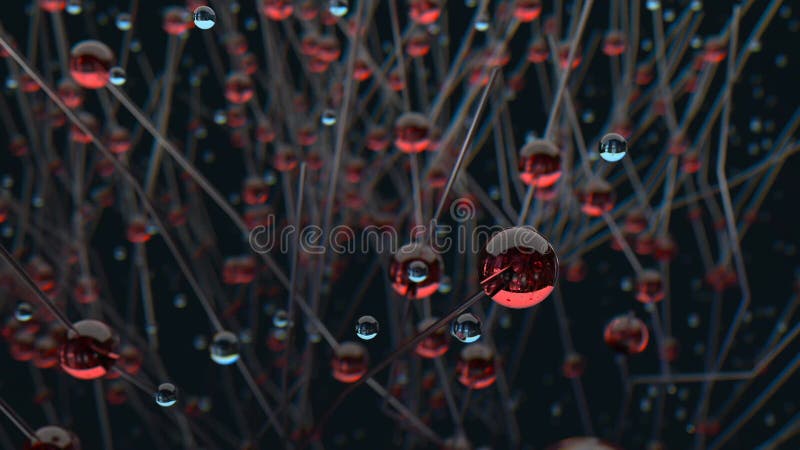 Organic Net Structure. Loopable Animation Stock Footage - Video of ...