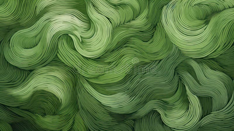 Abstract Organic Green Texture Inspired by Meadows. Swirling Green ...