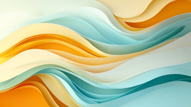 Abstract Organic Lines are Utilized To Create a Panoramic Wallpaper ...