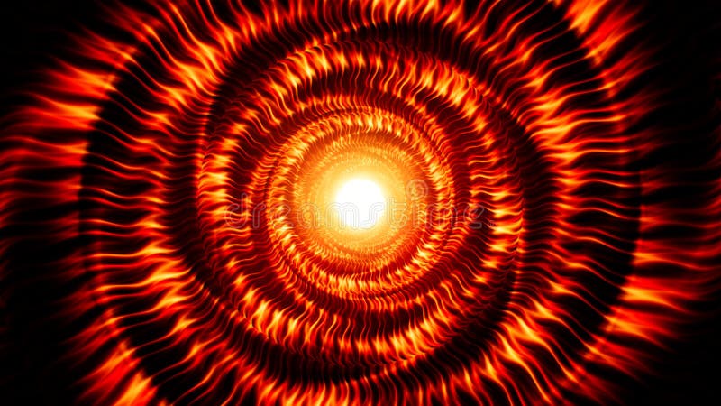 Abstract Organic Metal Spike Fire Tunnel Loop Stock Illustration ...