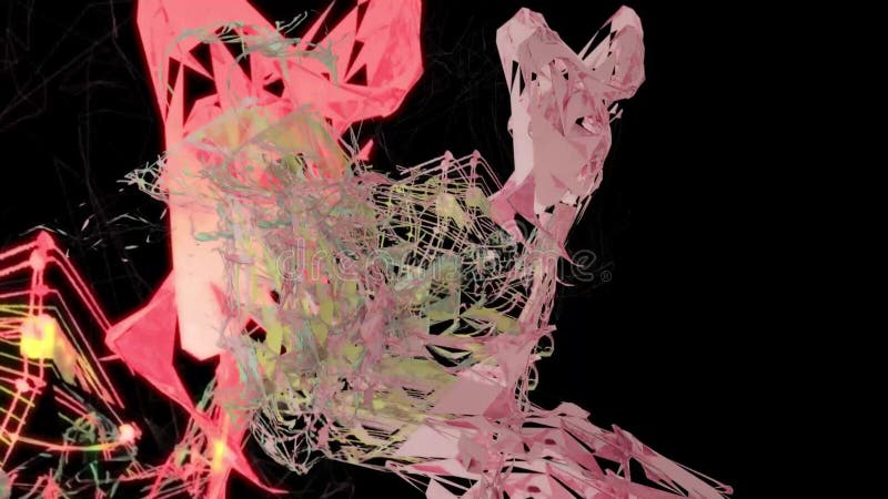 Abstract Organic Shape Digital Rendering with Transparent Background ...