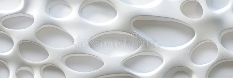 Abstract Organic Shape Pattern in White Minimalist Background Design ...
