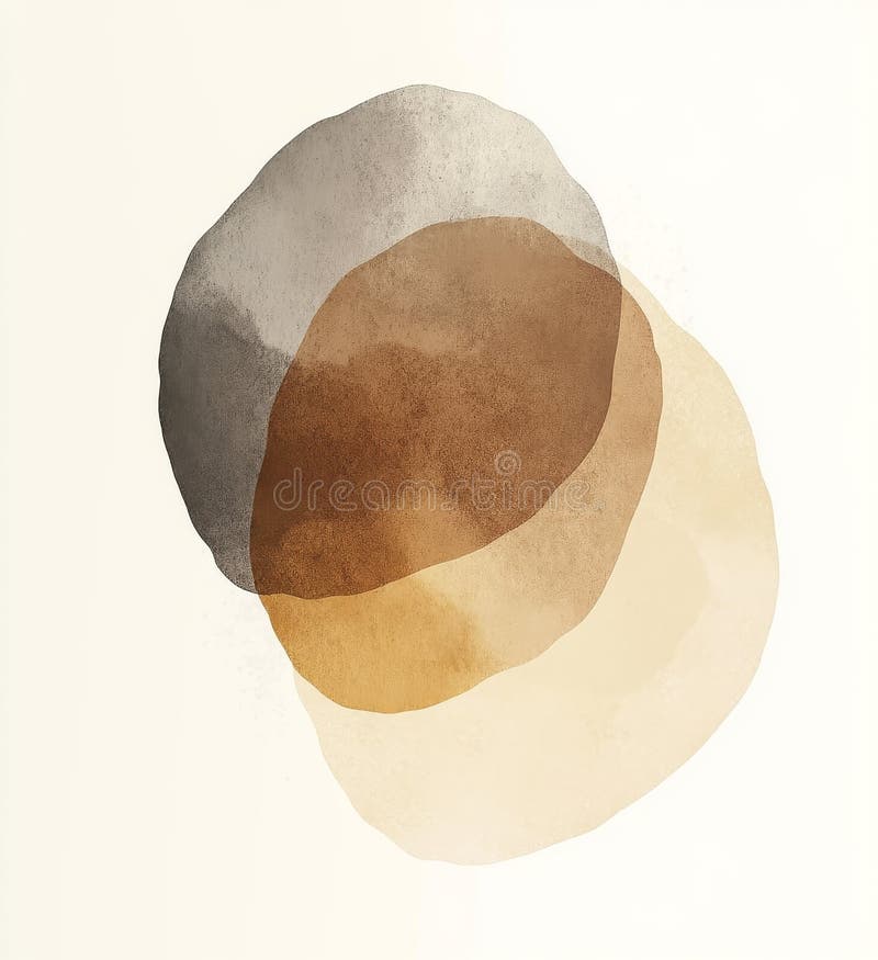 Abstract Organic Shapes in a Boho Style Create a Hand Drawn Background ...