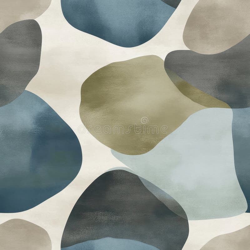 Abstract Organic Shapes in Earth Tones Background Stock Image - Image ...