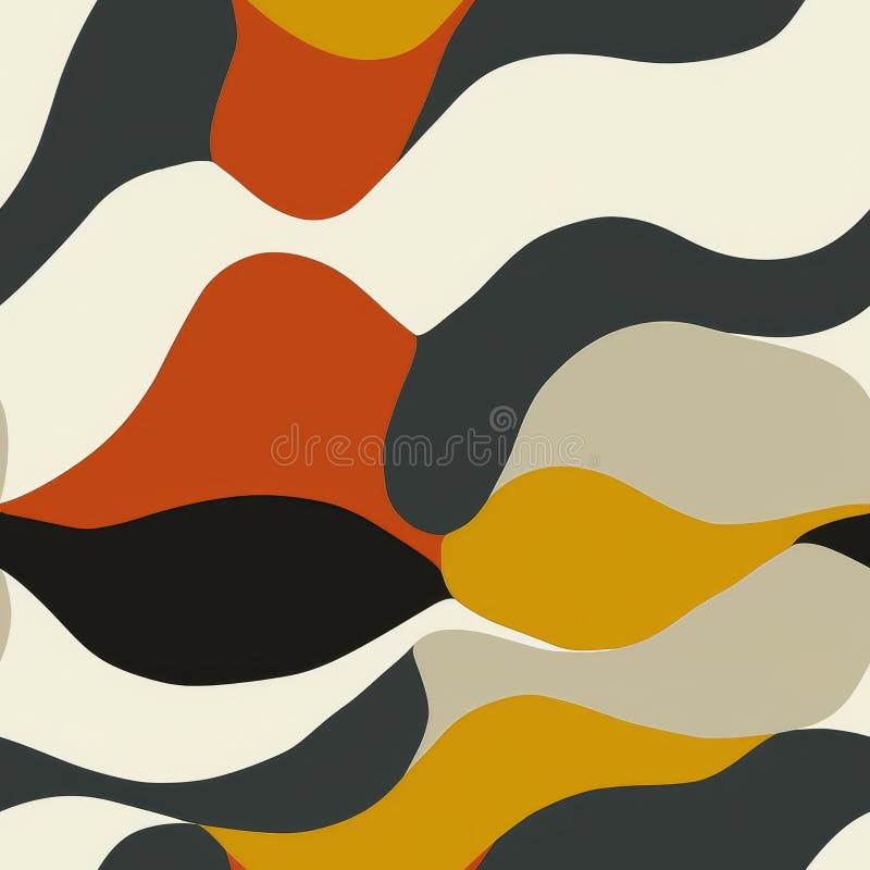 Abstract Organic Shapes in Modern Earthy Tones Background Stock ...