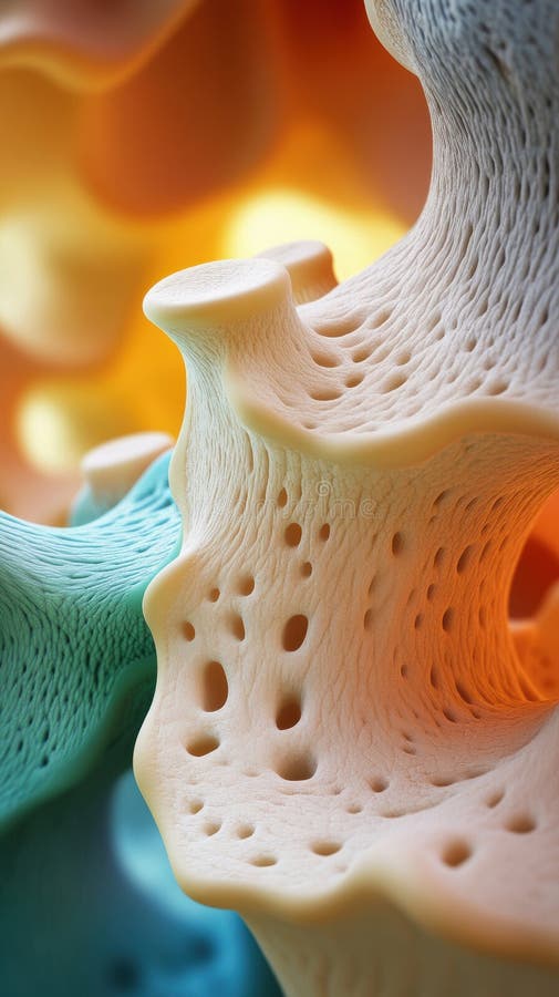 Abstract Organic Shapes in Soft Pastel Hues Create a Mesmerizing Visual ...