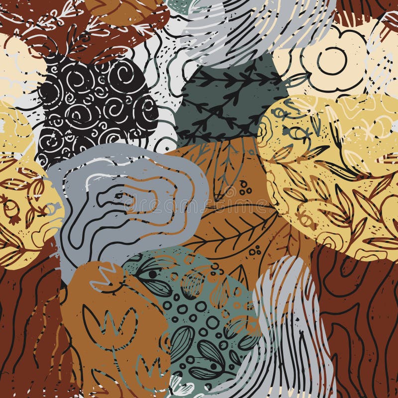 Abstract Organic Stain Shapes Stock Illustration - Illustration of ...