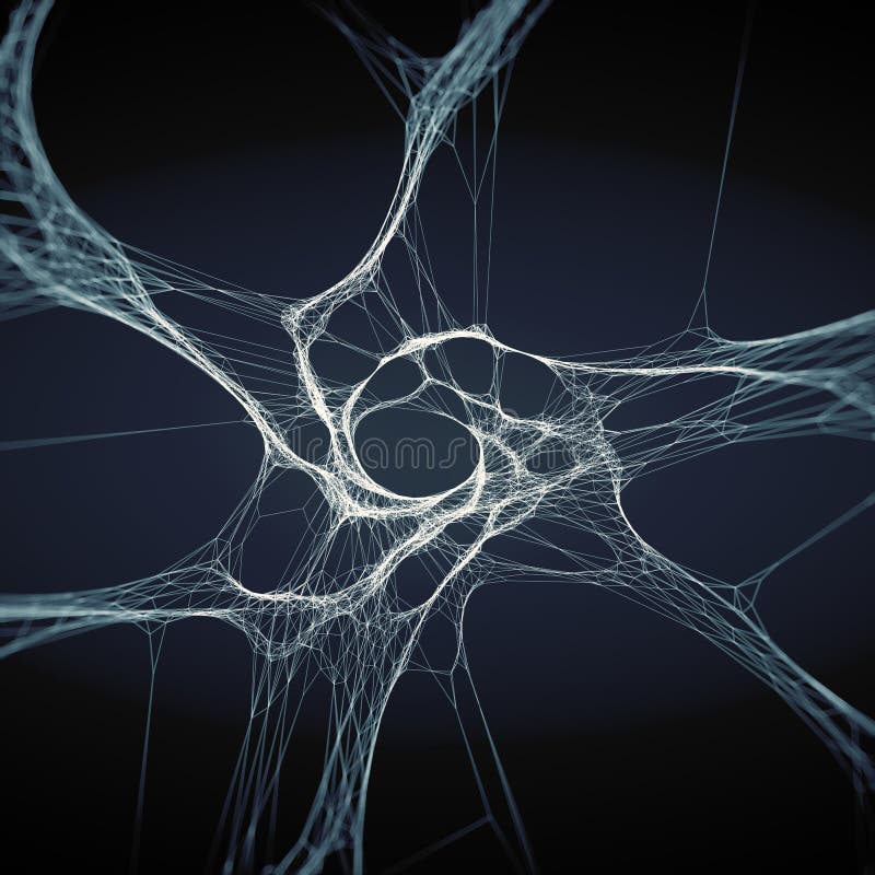 Abstract Organic Structure. Futuristic Background. 3d Rendering ...