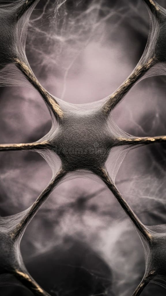Abstract Organic Structure with Web-like Patterns and Soft Textures ...