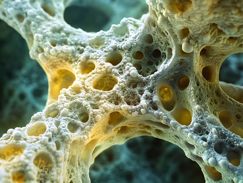 Abstract Organic Texture with Porous Structure, Resembling a Cell Stock ...