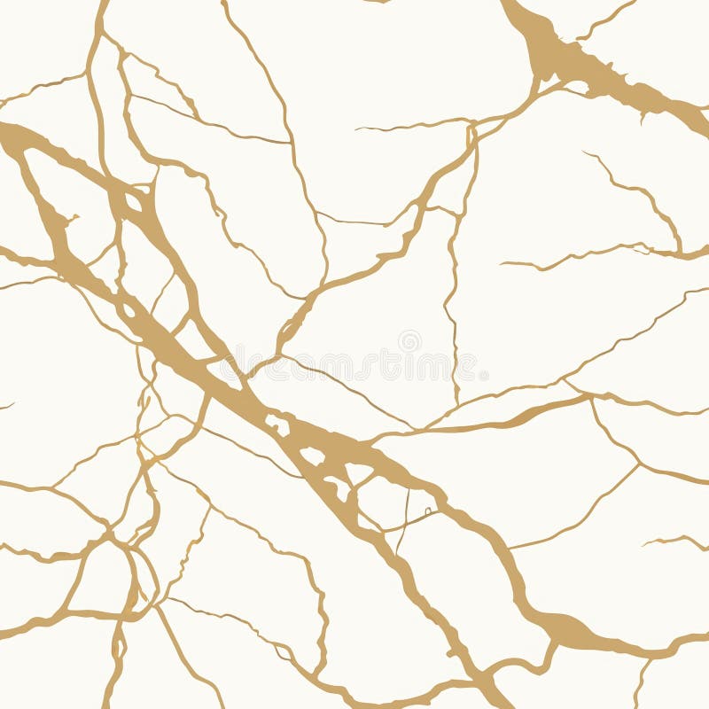 Abstract Organic Veins Pattern with Golden Branches on a Light ...
