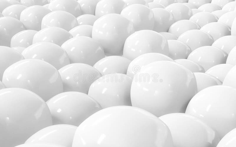 Abstract Organic White Balls Structure Background Texture 3d Render ...