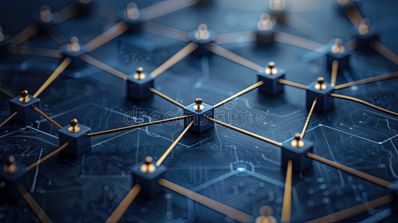Abstract Organizational Chart Stock Illustration - Illustration of data ...