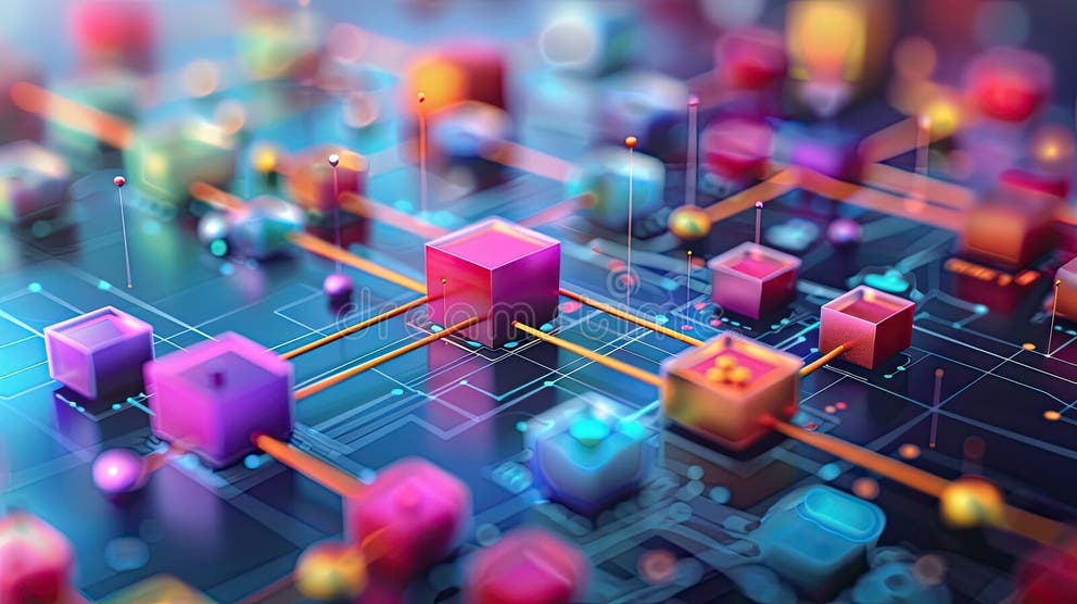 Abstract Organizational Chart Stock Illustration - Illustration of ...