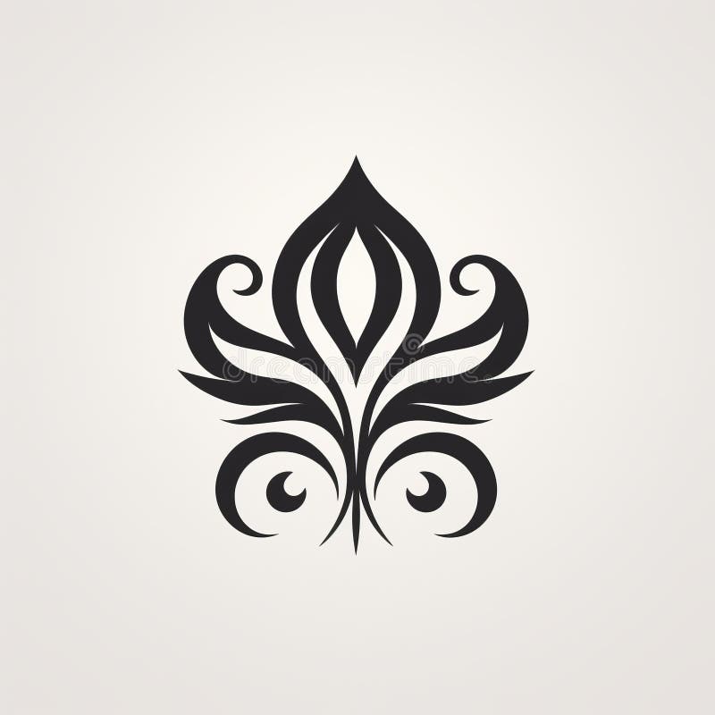 Abstract Oriental Minimalism: a Baroque-inspired Fleur De Lys ...