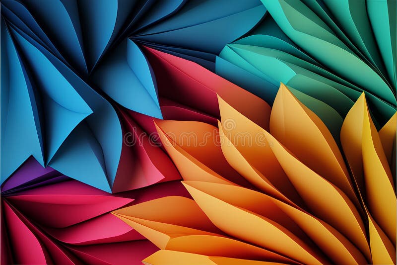 Abstract Origami Background. Vector Illustration. Eps 10. Colorful ...